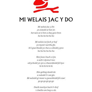 Mi Welais Jac Y Do Poster - Etsy UK