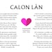 Calon Lân Full Bilingual Lyrics Poster, in Both the Original Welsh and ...