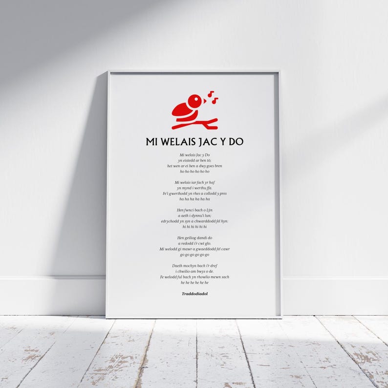 Mi Welais Jac Y Do Poster - Etsy UK