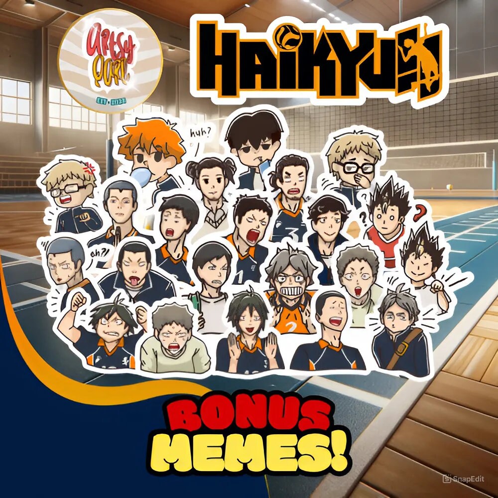 Haikyuu Karasuno - Sticker Set - Etsy
