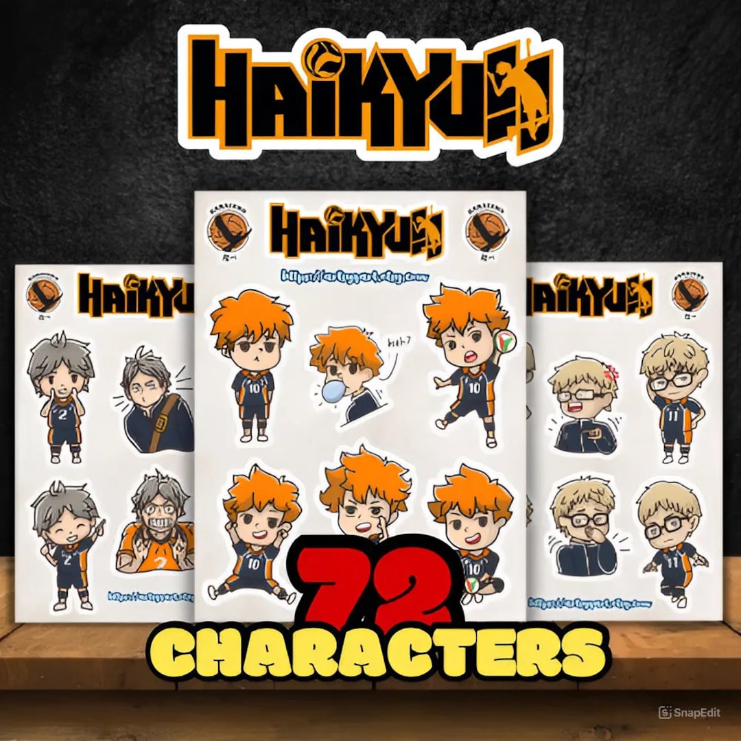 Haikyuu Karasuno - Sticker Set - Etsy