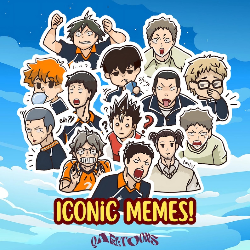 Haikyuu Karasuno - Sticker Set - Etsy