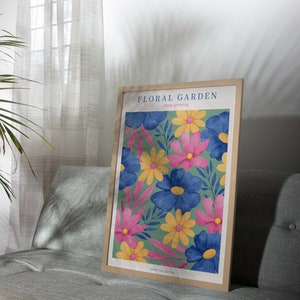 Floral Gardent Poster, Flower Garden, Flower Market Print, Flower Print ...