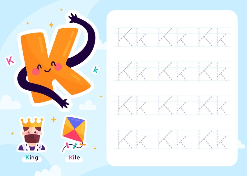 26 Alphabet Tracing Worksheet Printable Preschool Lowercase Alphabet ...
