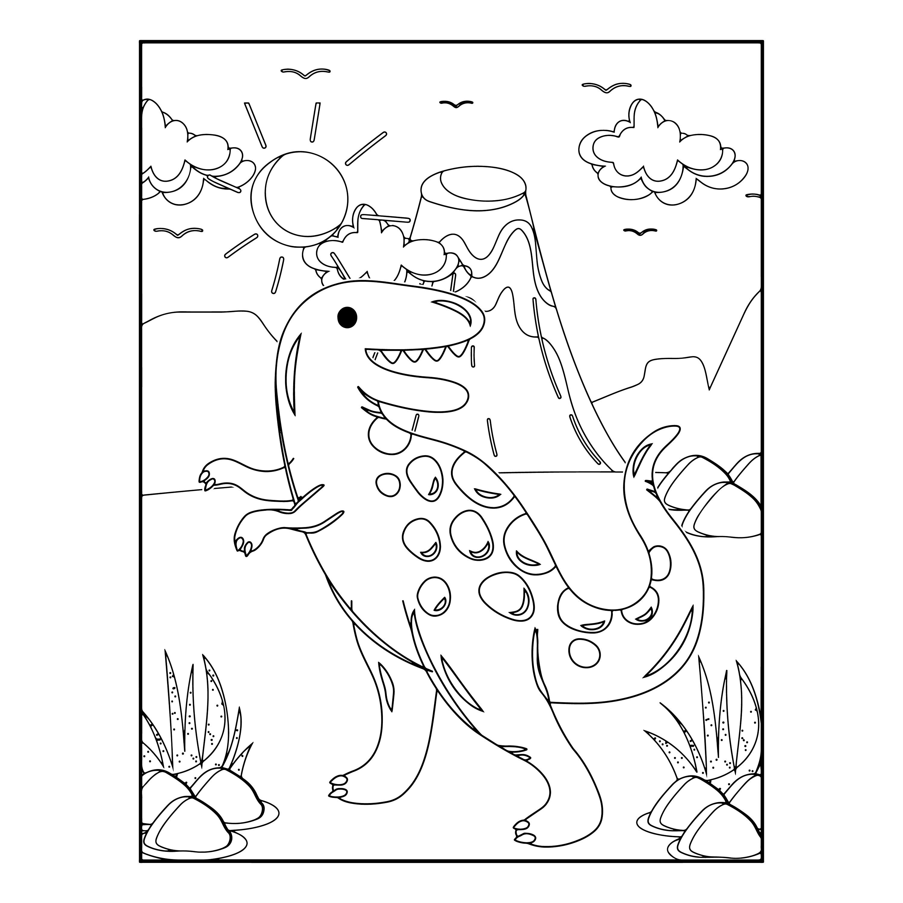 Set of 8 Dinosaur Coloring Pages, Creative Activity, 8 - Dinosaur ...