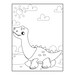 Set of 8 Dinosaur Coloring Pages, Creative Activity, 8 Dinosaur ...