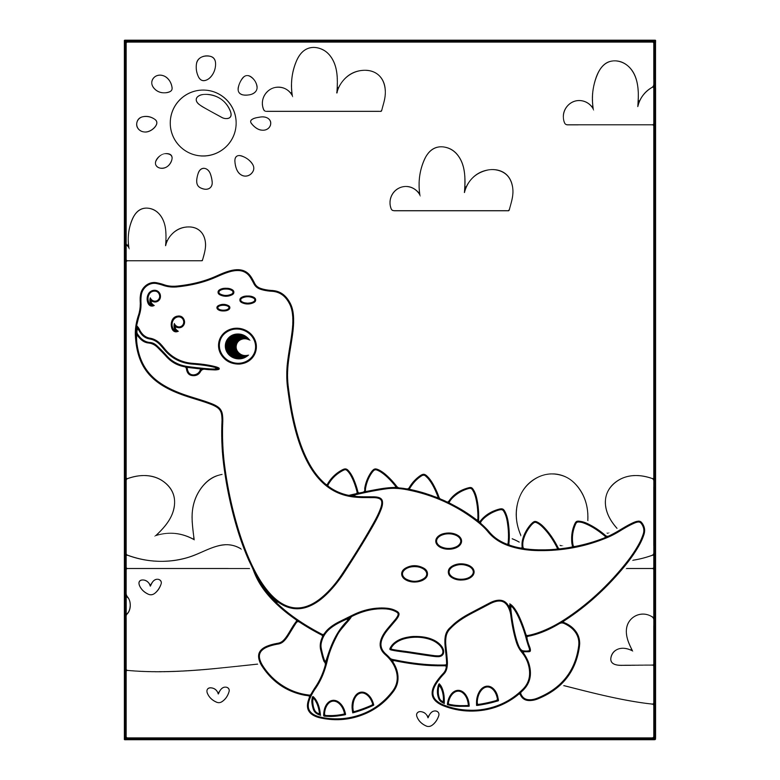 Set of 8 Dinosaur Coloring Pages, Creative Activity, 8 - Dinosaur ...