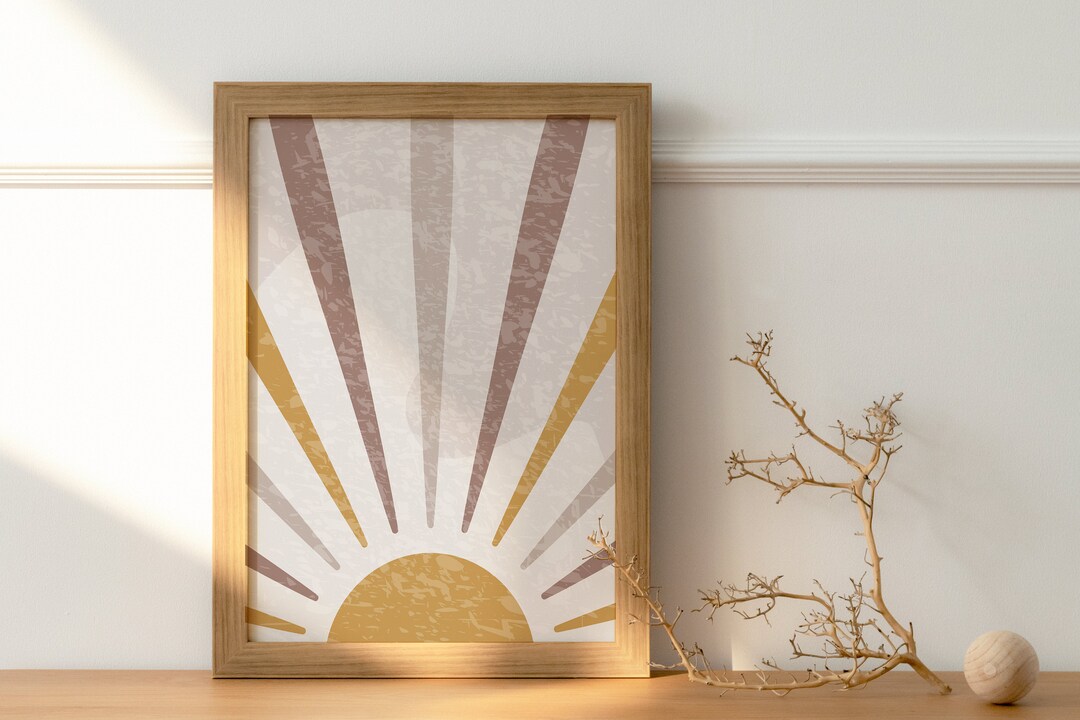 Abstract Sun Design Art, Digital Download Print, Hight Quality, Digital ...