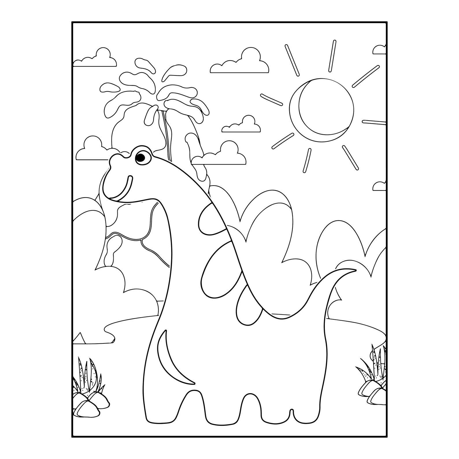 Set of 8 Dinosaur Coloring Pages, Creative Activity, 8 Dinosaur ...