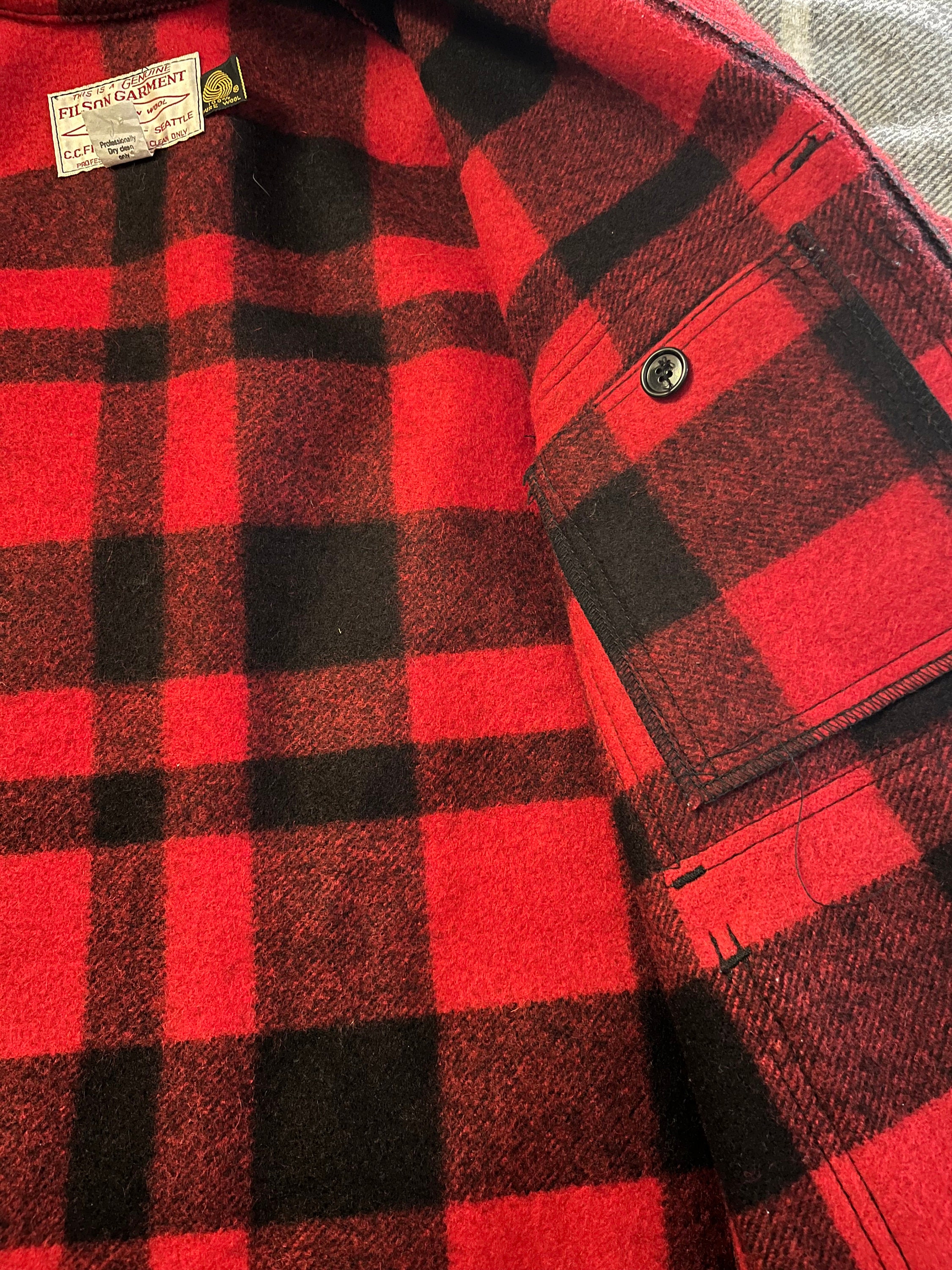 Vintage 1980s Filson Mackinaw Wool Hunting Jacket. Size 38 - Etsy