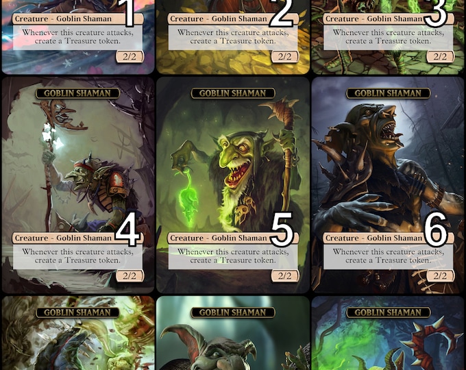 Mtg Goblin Shaman 2/2 Token for Fable of the Mirror-breaker Alternative ...