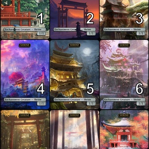 Mtg Shrine 1/1 Token Alternative Art // Choose the Art! - for EDH ...