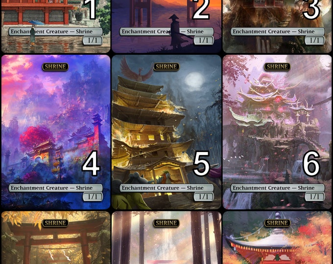 Mtg Shrine 1/1 Token Alternative Art // Choose the Art! - for EDH ...