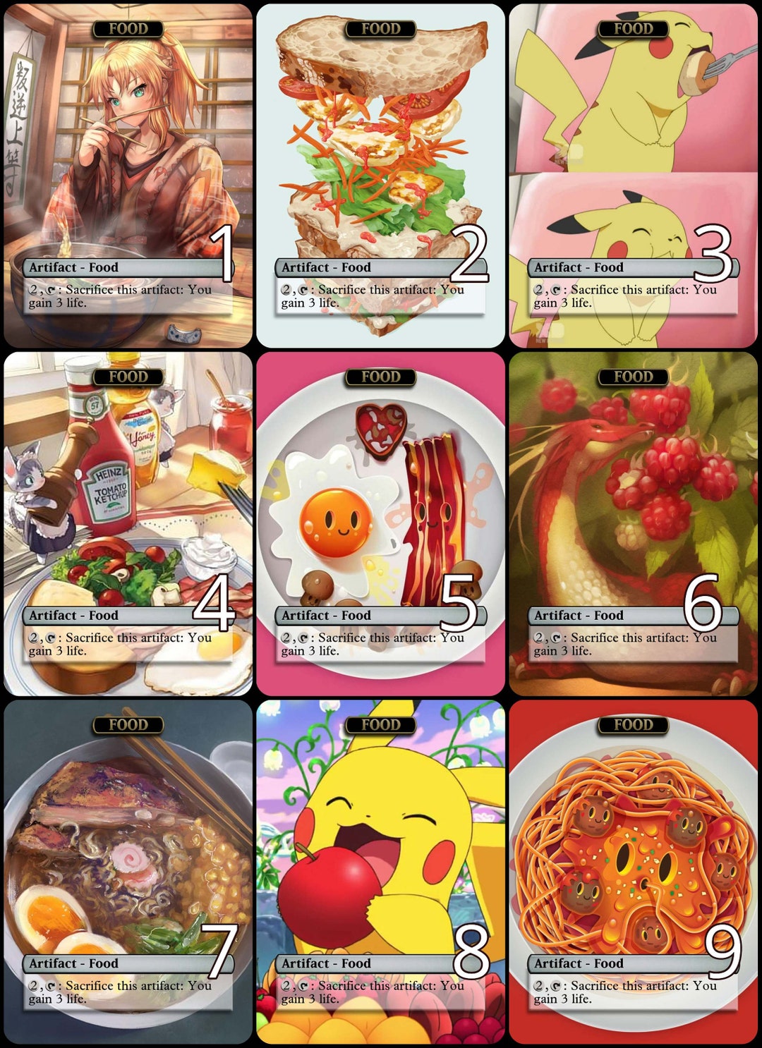 Mtg Food Token Alternative Art // Choose the Art! - for EDH, Commander ...