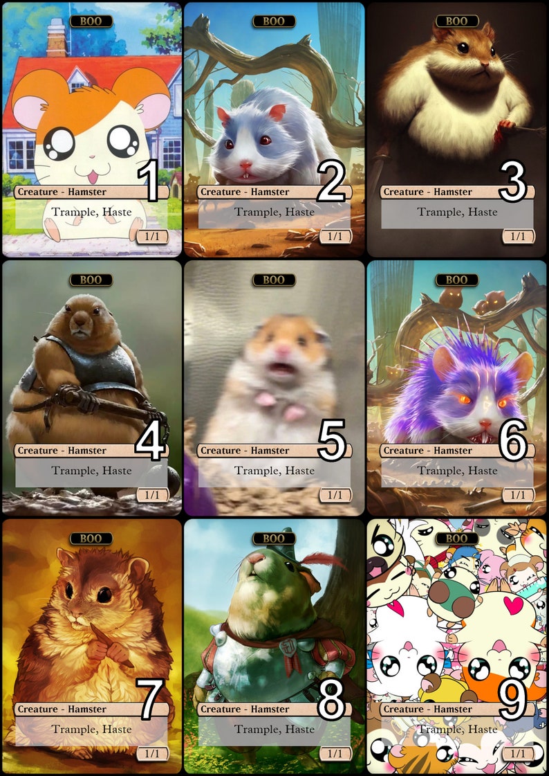 Mtg Boo 1/1 Token for Minsc Alternative Art // Choose the Art! - for ...