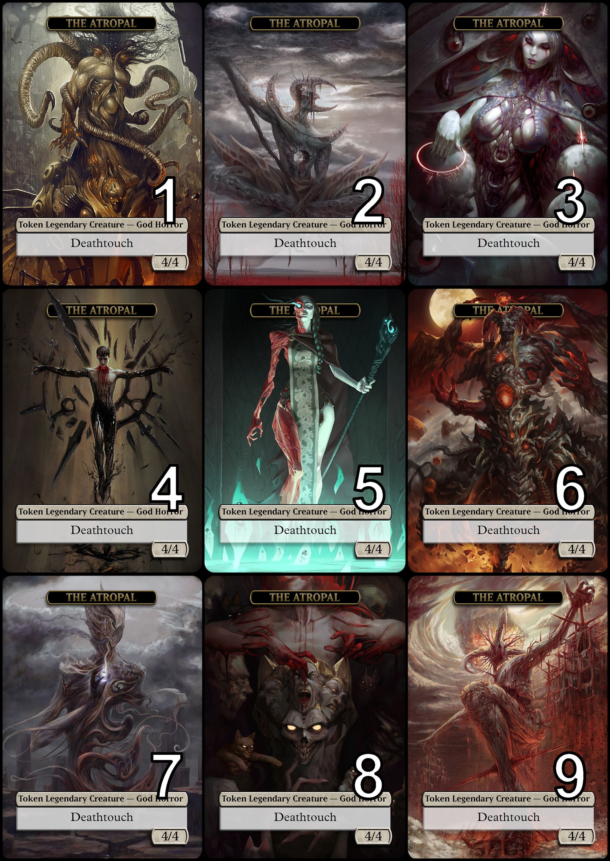 Mtg the Atropal 4/4 Token Alternative Art // Choose the Art! - for EDH ...