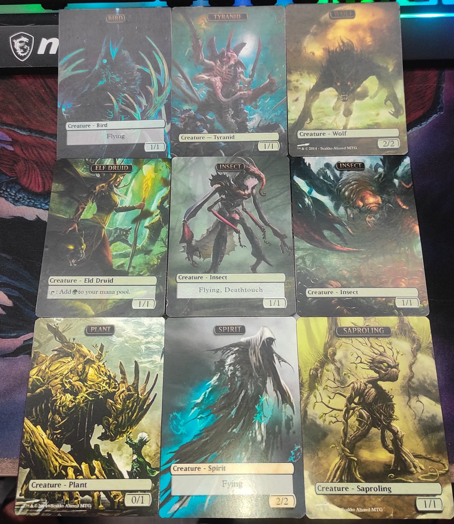 Mtg Insect 1/1 Token for Hornet Queen Alternative Art // Choose the Art ...