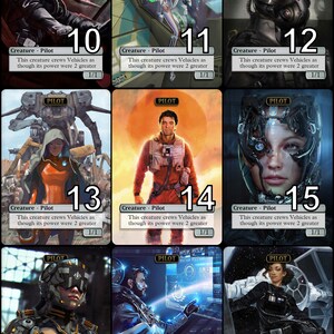 Mtg Pilot 1/1 Token Alternative Art // Choose the Art! - for EDH ...