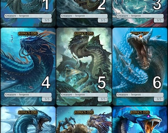 5 Koma's Coil Tokens for Magic the Gathering - Etsy