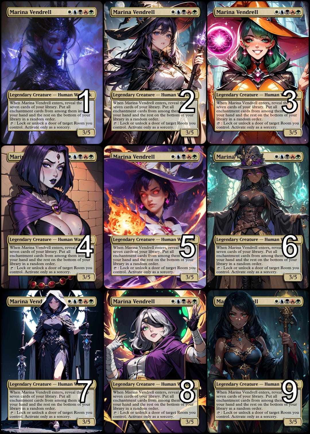 Mtg Marina Vendrell Token Alternative Art // Choose the Art! - for EDH ...