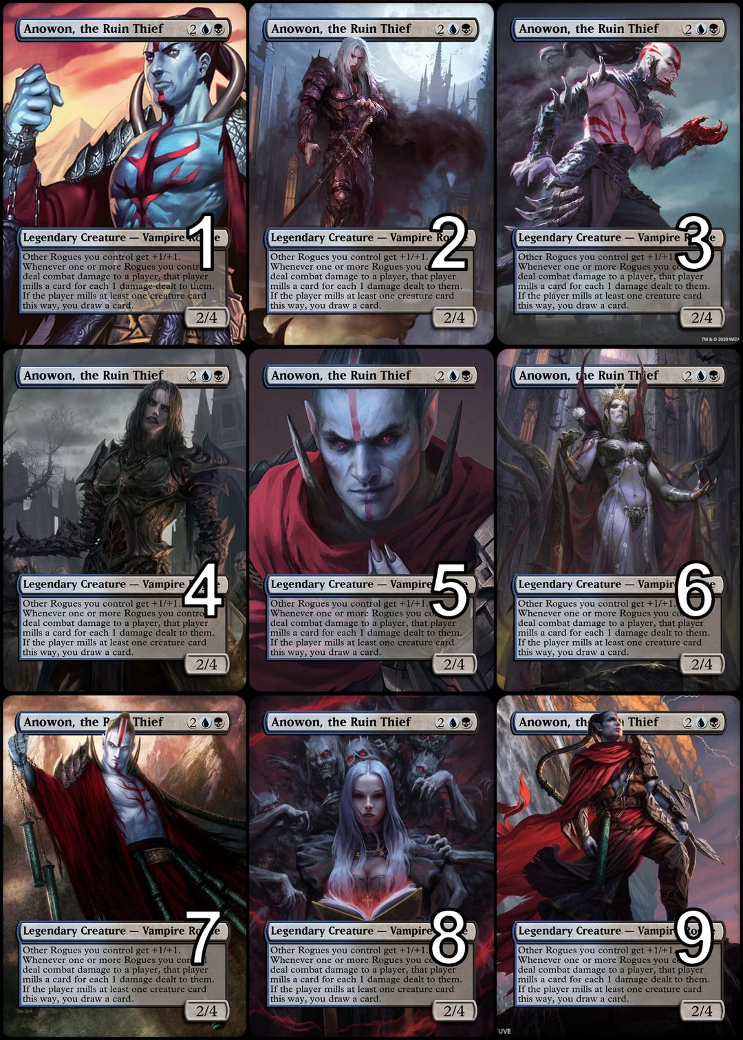 Mtg Anowon, the Ruin Thief Token Alternative Art // Choose the Art ...
