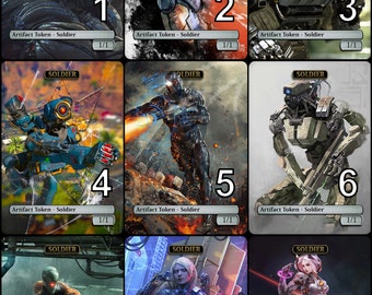 Mtg Samurai 2/2 Token Alternative Art // Choose the Art for EDH, Commander, Cube Draft and ...