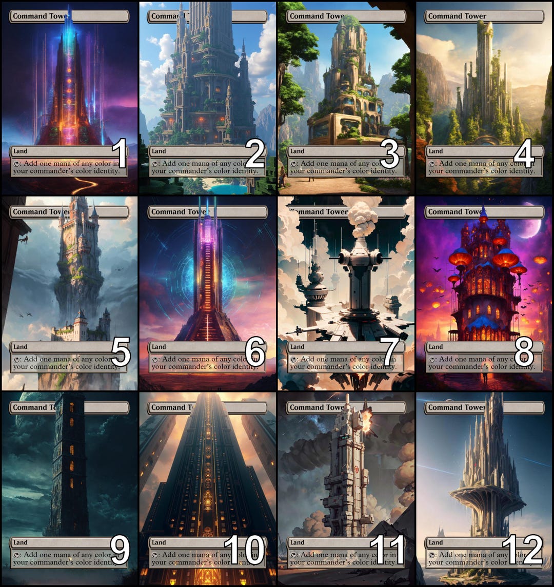 Command Tower Alternative Art // Choose the Art for EDH, Commander ...