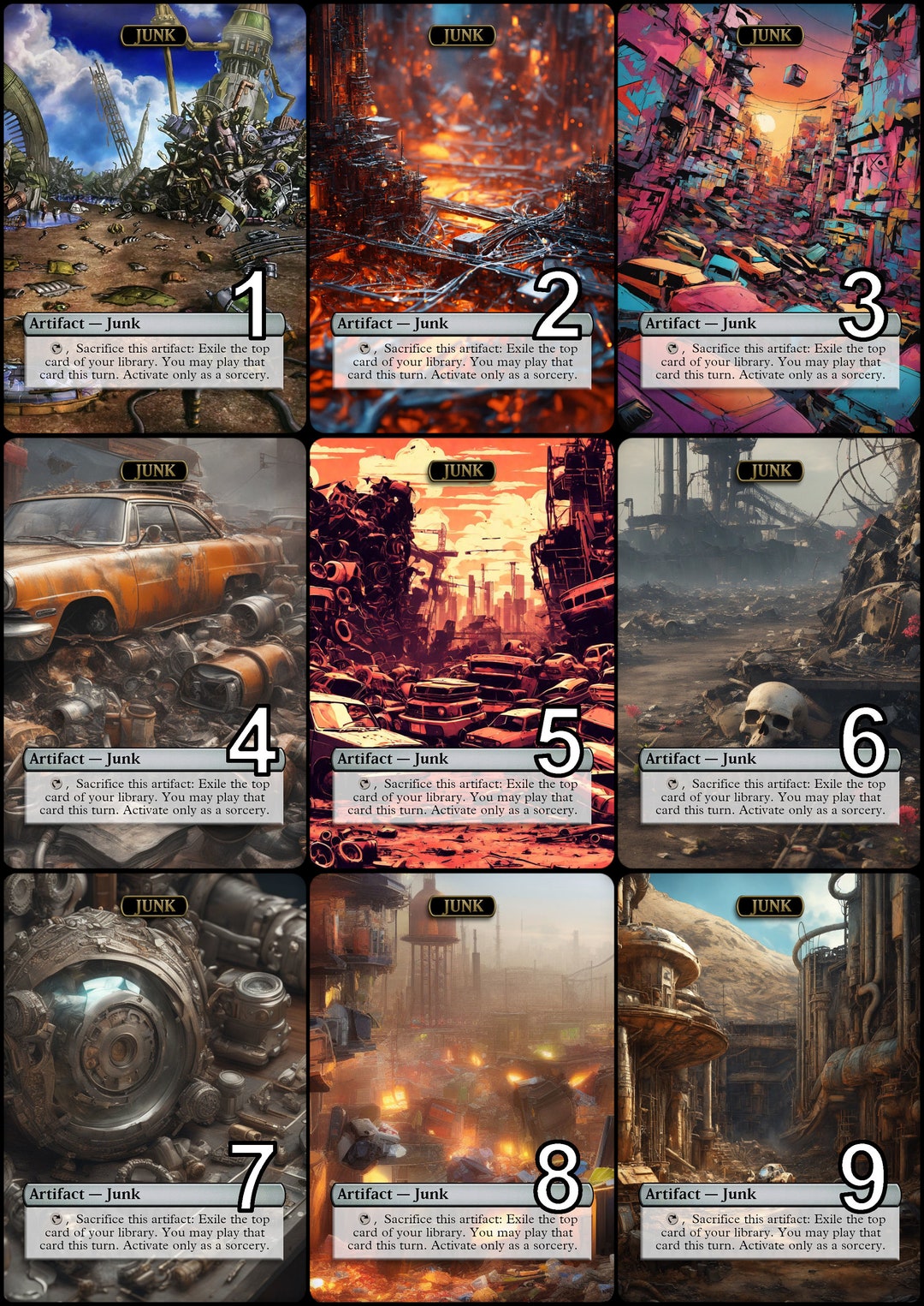 Mtg Junk Token Alternative Art // Choose the Art! - for EDH, Commander ...