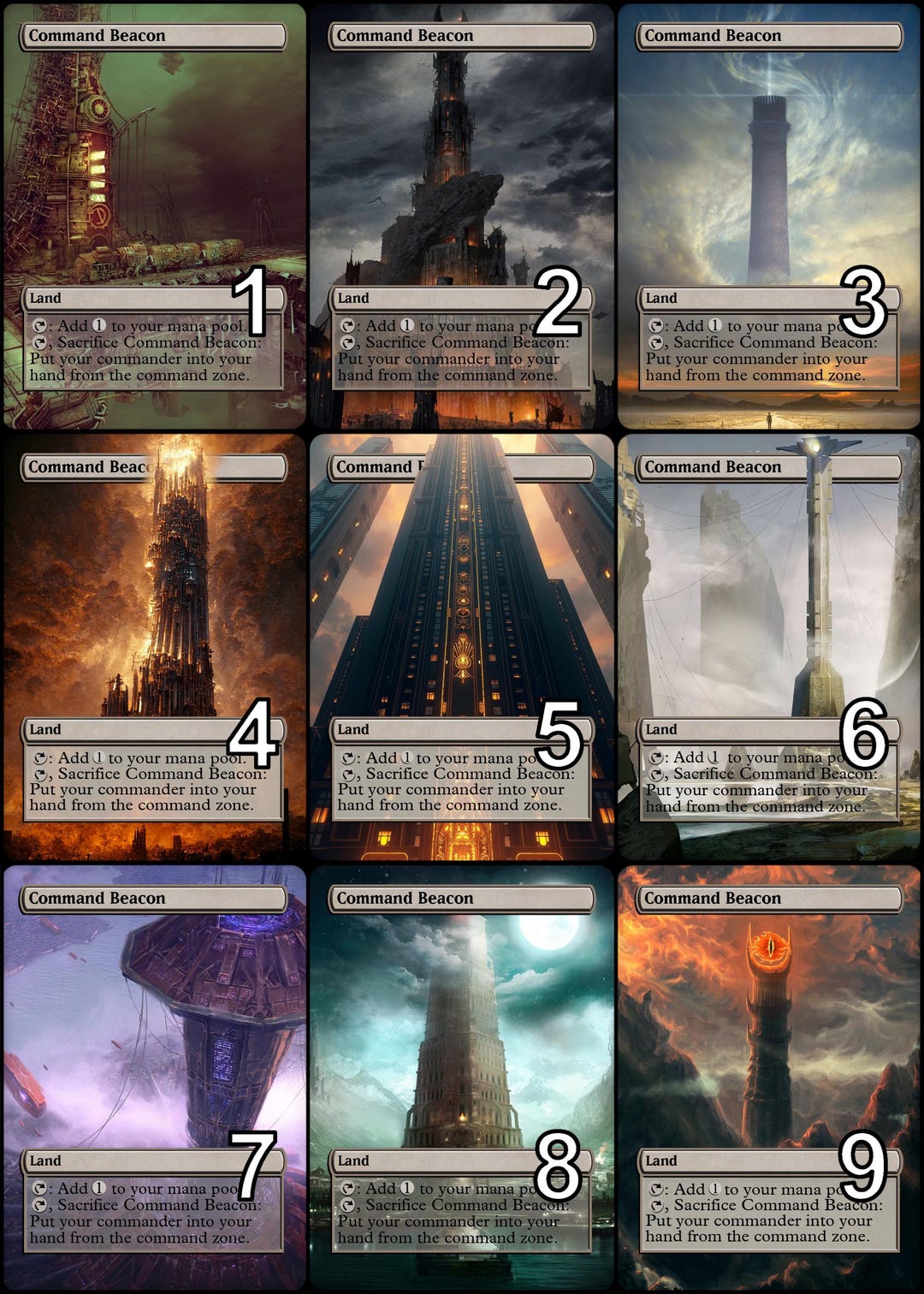Command Beacon Alternative Art // Choose the Art for EDH, Commander ...