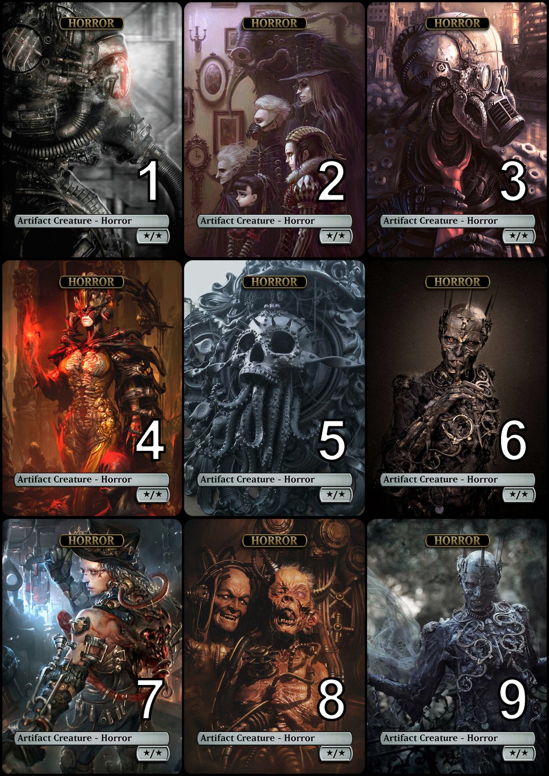 Mtg Horror */* Token for Profane Transfusion Alternative Art // Choose ...