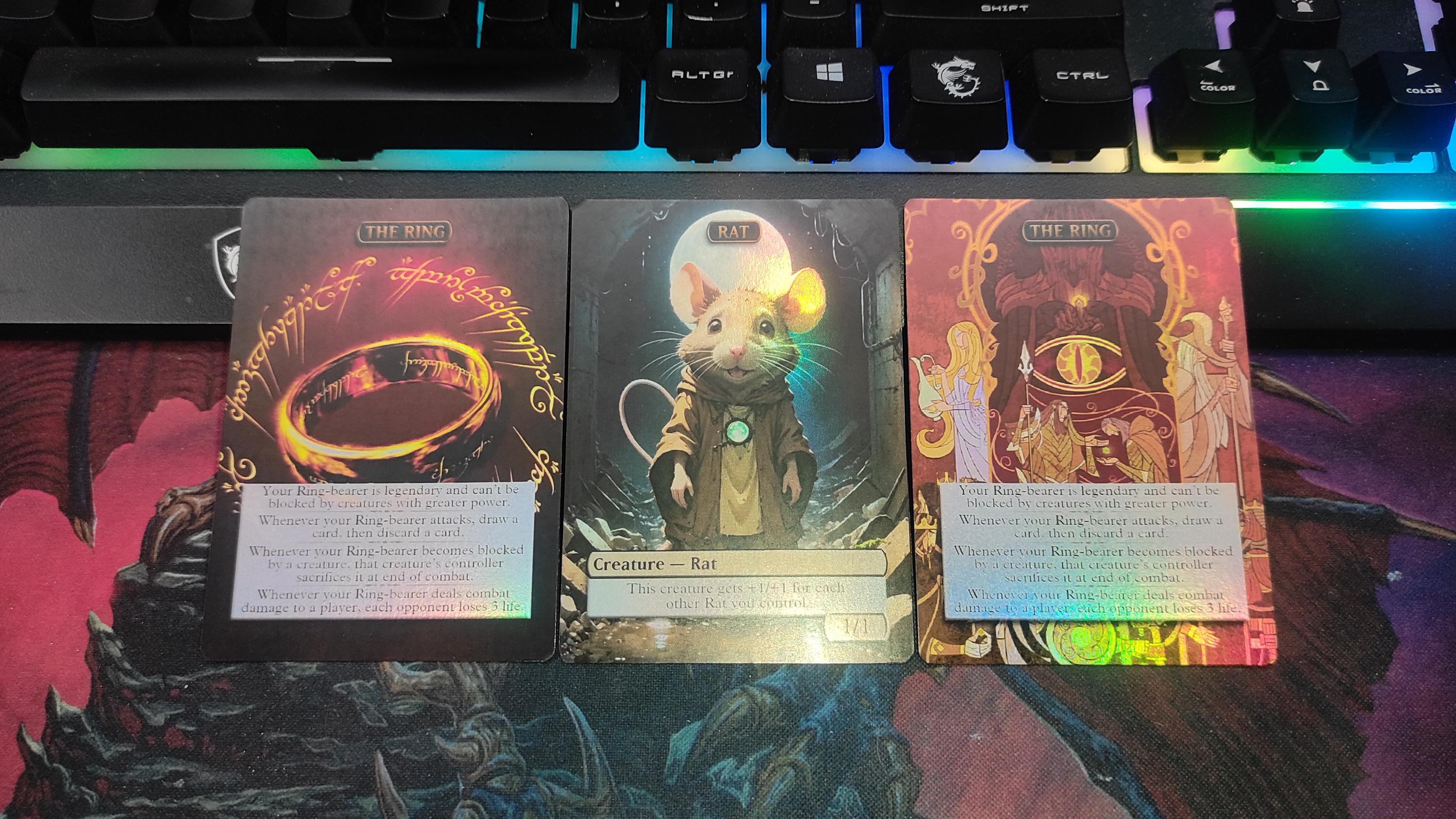 Mtg Rat 1/1 for Vren, the Relentless Token Alternative Art // Choose ...