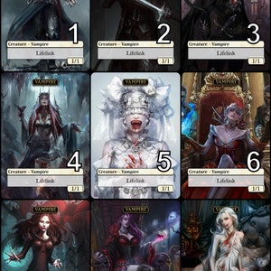 Mtg Vampire 1/1 Lifelink Token Alternative Art // Choose the Art! - for ...