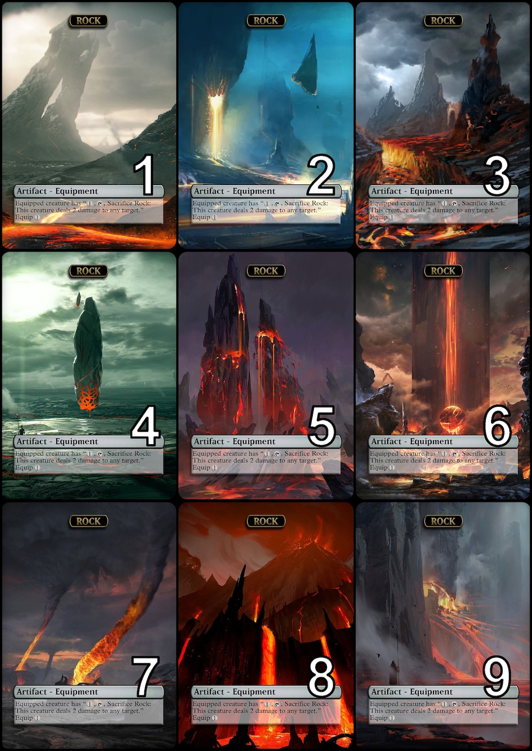 Mtg Rock Token for Toggo Alternative Art // Choose the Art! - for EDH ...