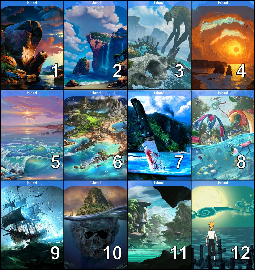 Basic Island Lands and Panorama Lands Alternative Art // Choose the Art ...