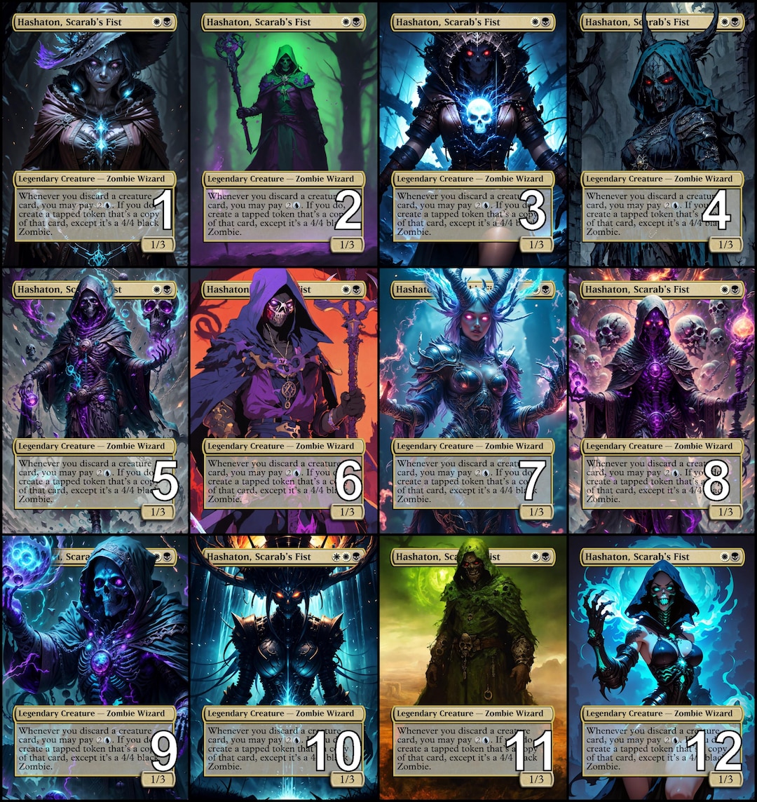 Mtg Hashaton, Scarab's Fist Token Alternative Art // Choose the Art ...