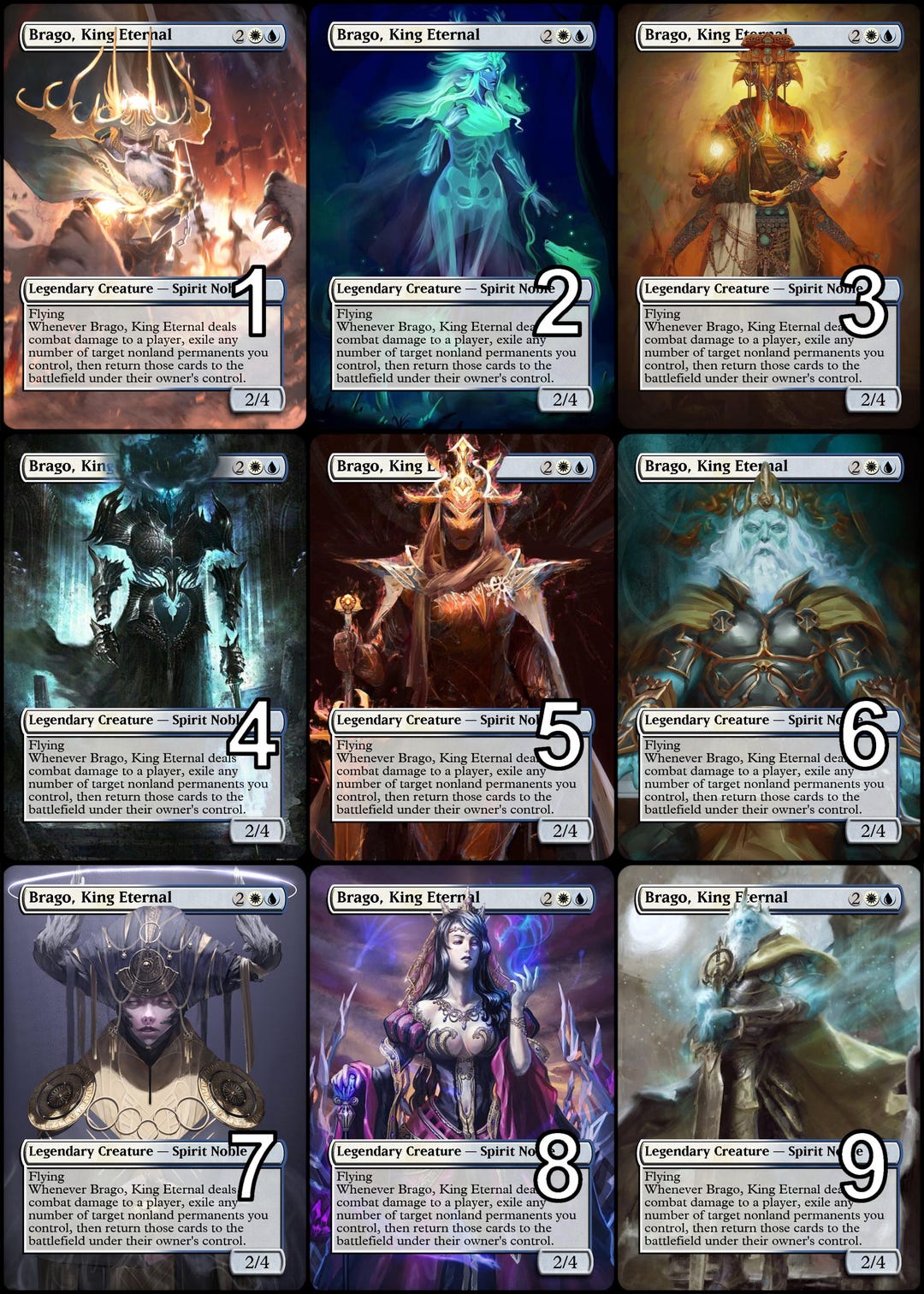 Mtg Brago, King Eternal Token Alternative Art // Choose the Art! - for ...