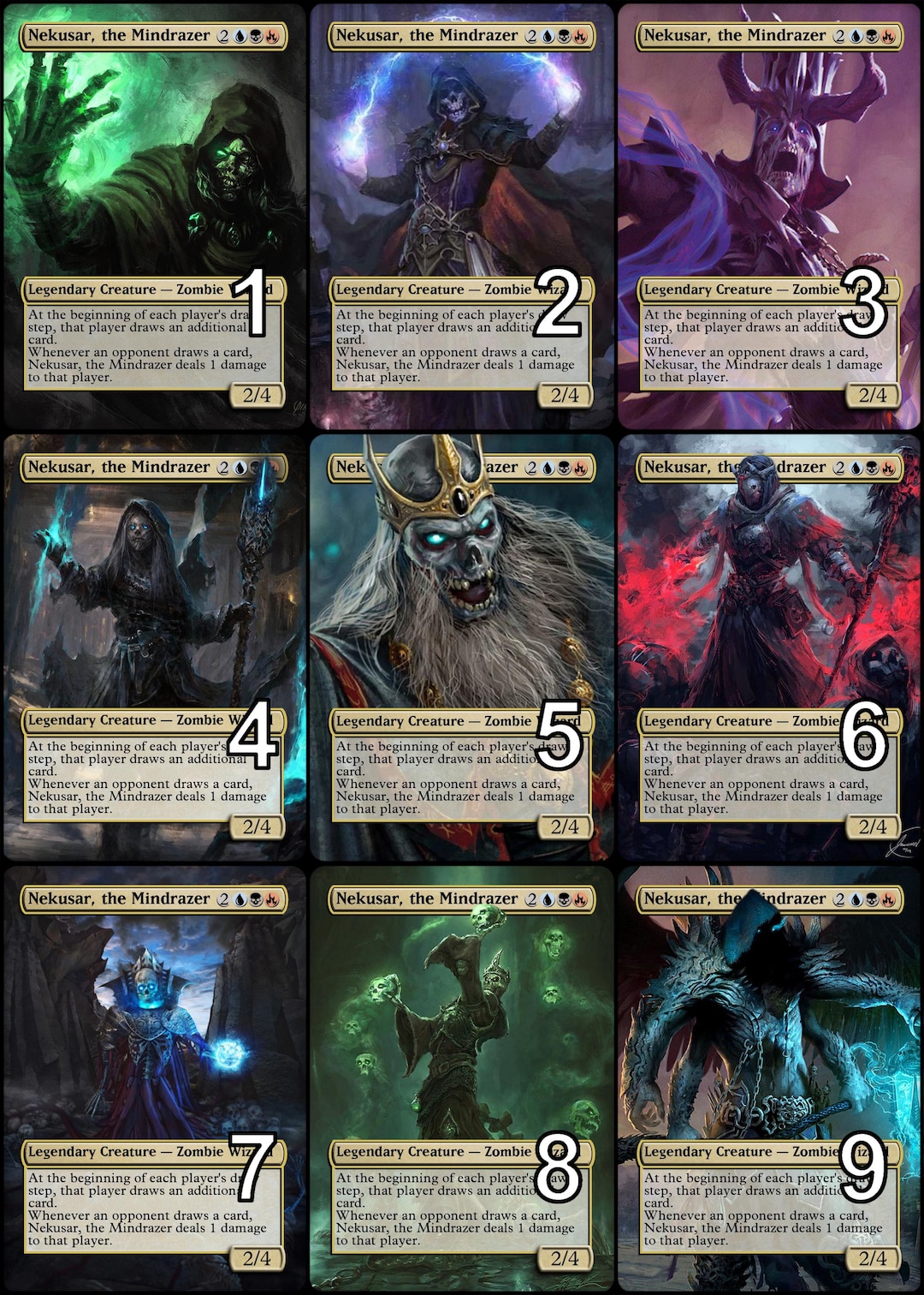 Mtg Nekusar, the Mindrazer Token Alternative Art // Choose the Art ...