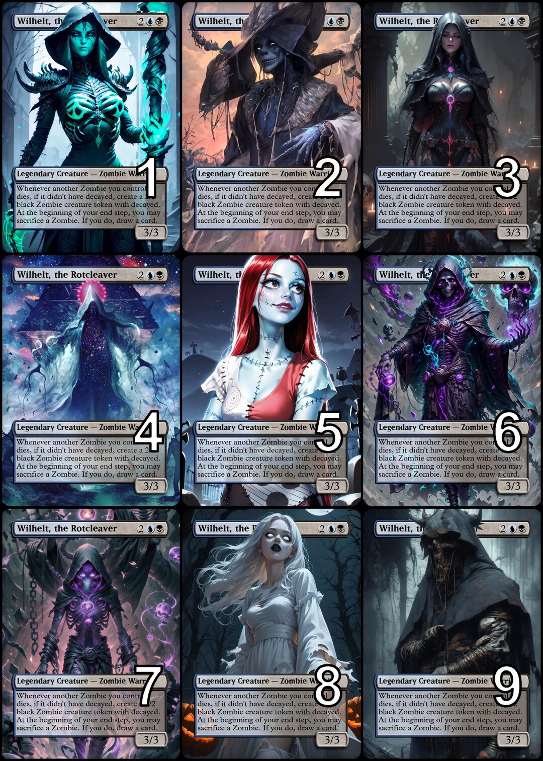 Mtg Wilhelt, the Rotcleaver Token Alternative Art // Choose the Art! - for EDH, Commander, Cube ...