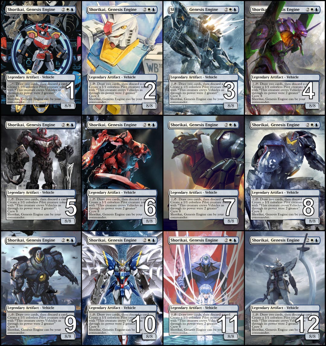 Mtg Shorikai, Genesis Engine Token Alternative Art // Choose the Art ...