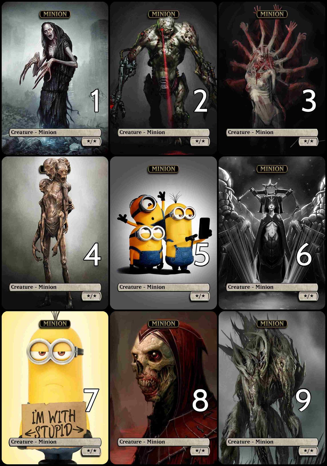 Mtg Minion */* Token Alternative Art // Choose the Art! - for EDH ...