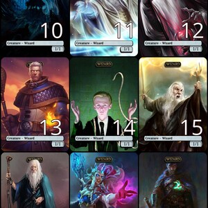 Mtg Wizard 1/1 Token Alternative Art // Choose the Art! - for EDH ...