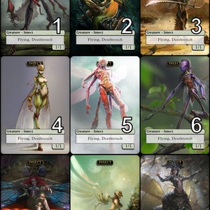 Mtg Insect 1/1 Token for Hornet Queen Alternative Art // Choose the Art ...