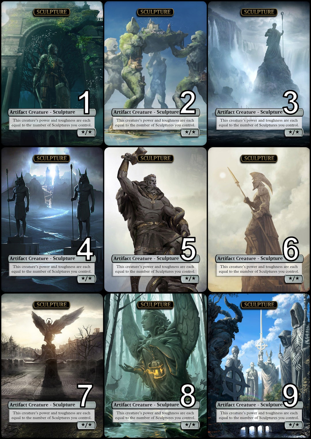Mtg Sculpture */* Token Alternative Art // Choose the Art! - for EDH ...