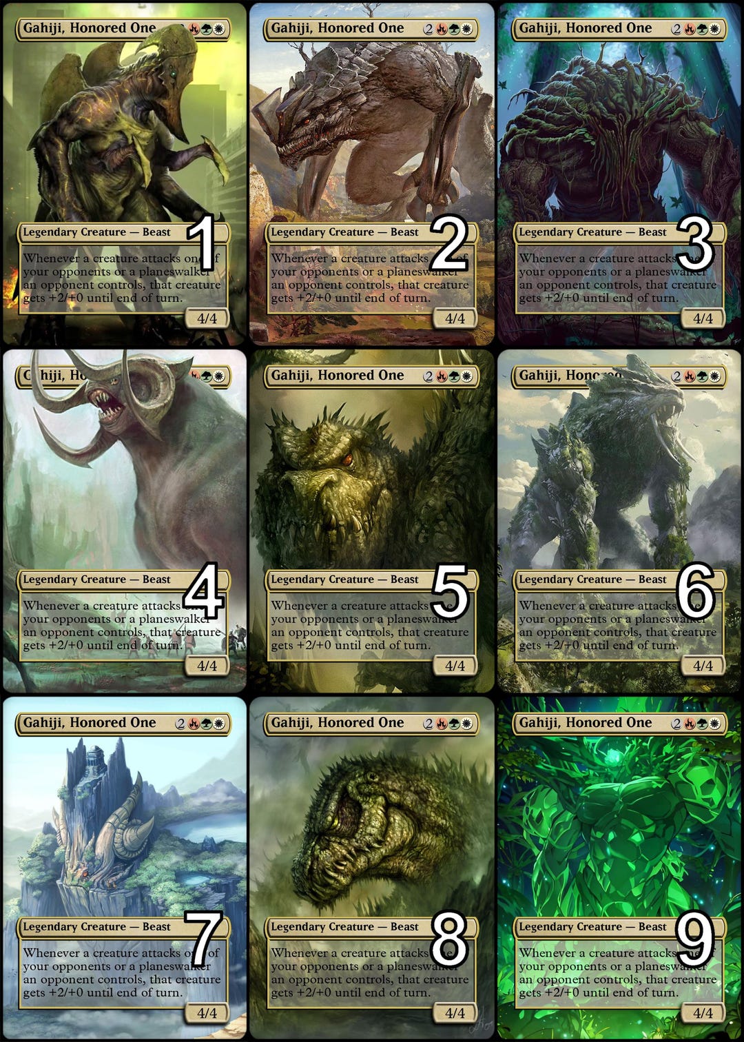 Mtg Gahiji, Honored One Token Alternative Art // Choose the Art! - for ...