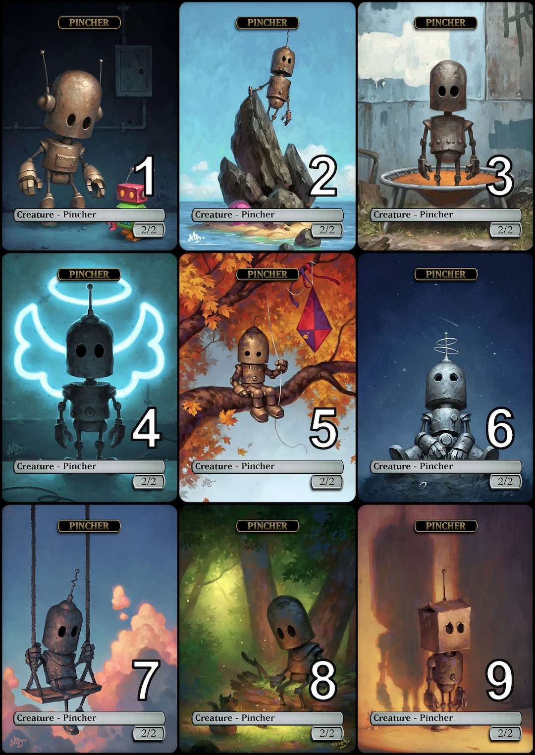 Mtg Pincher 2/2 Token Alternative Art // Choose the Art! - for EDH ...