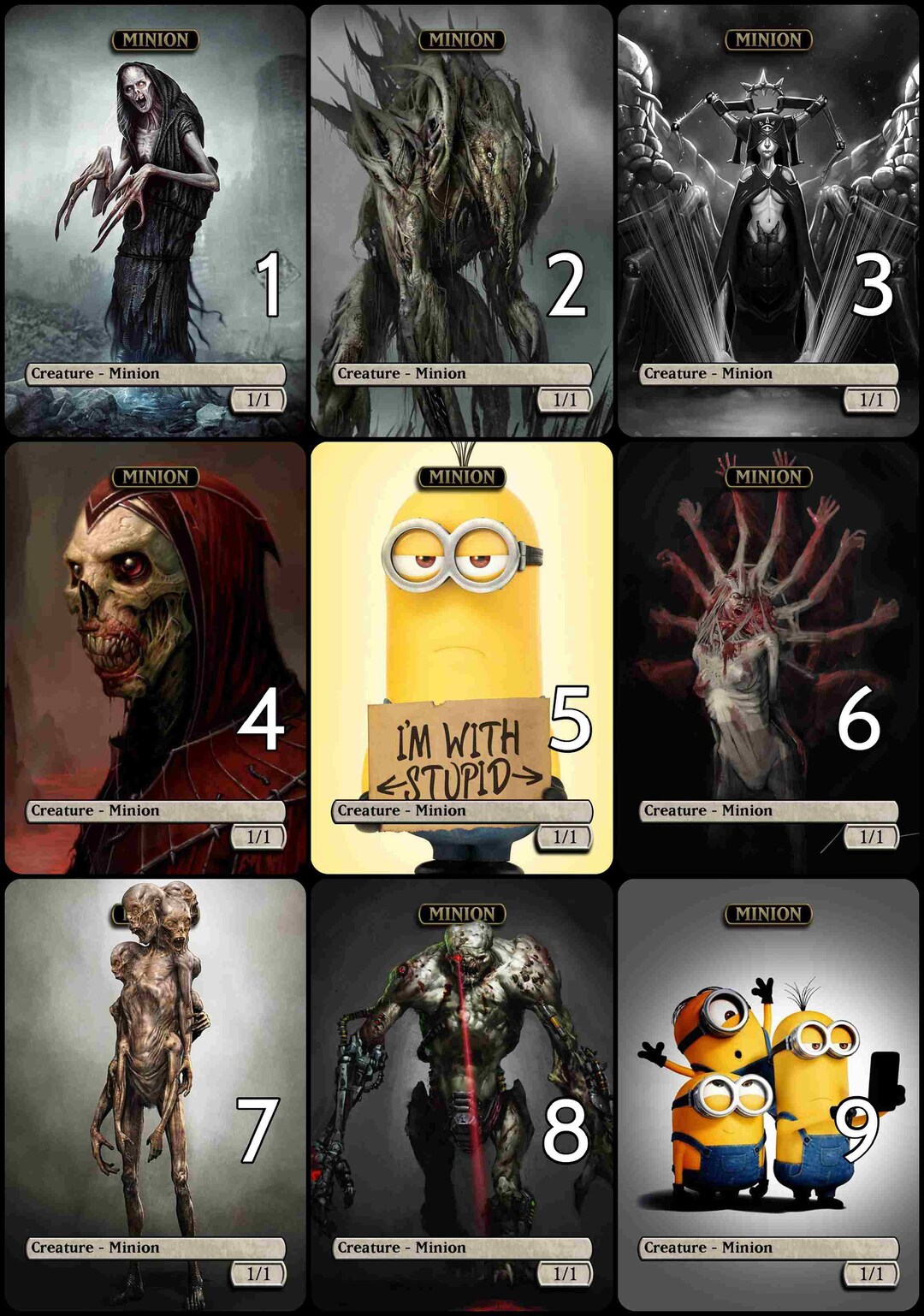 Mtg Minion 1/1 Token Alternative Art // Choose the Art! - for EDH ...