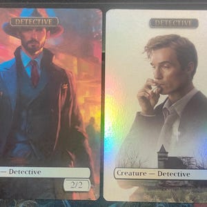Mtg Detective 2/2 Token Alternative Art // Choose the Art! - for EDH ...