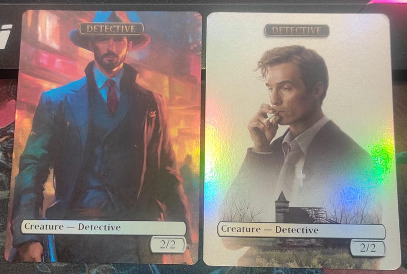 Mtg Detective 2/2 Token Alternative Art // Choose the Art! - for EDH ...