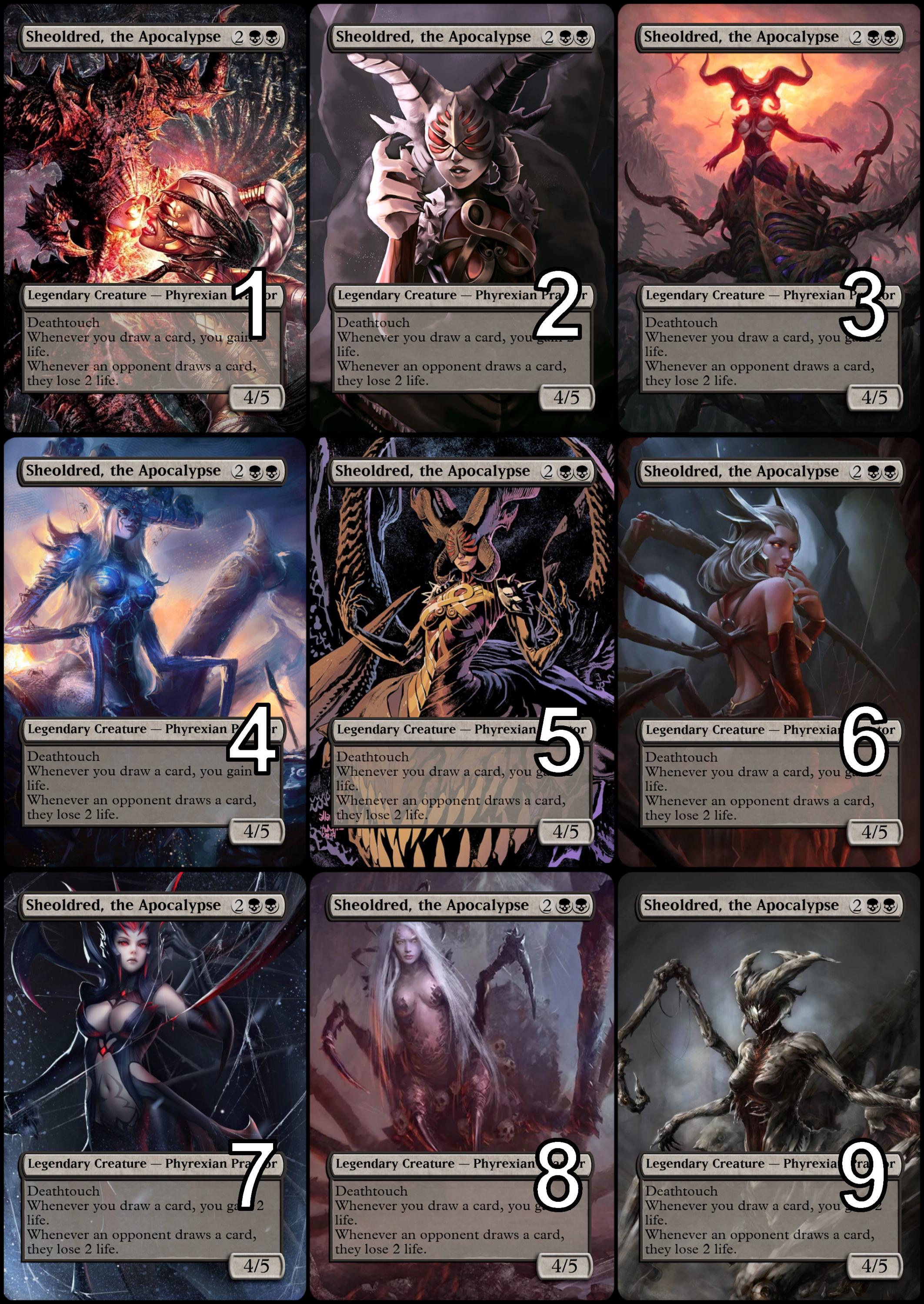 Mtg Sheoldred, the Apocalypse Token Alternative Art // Choose the Art ...