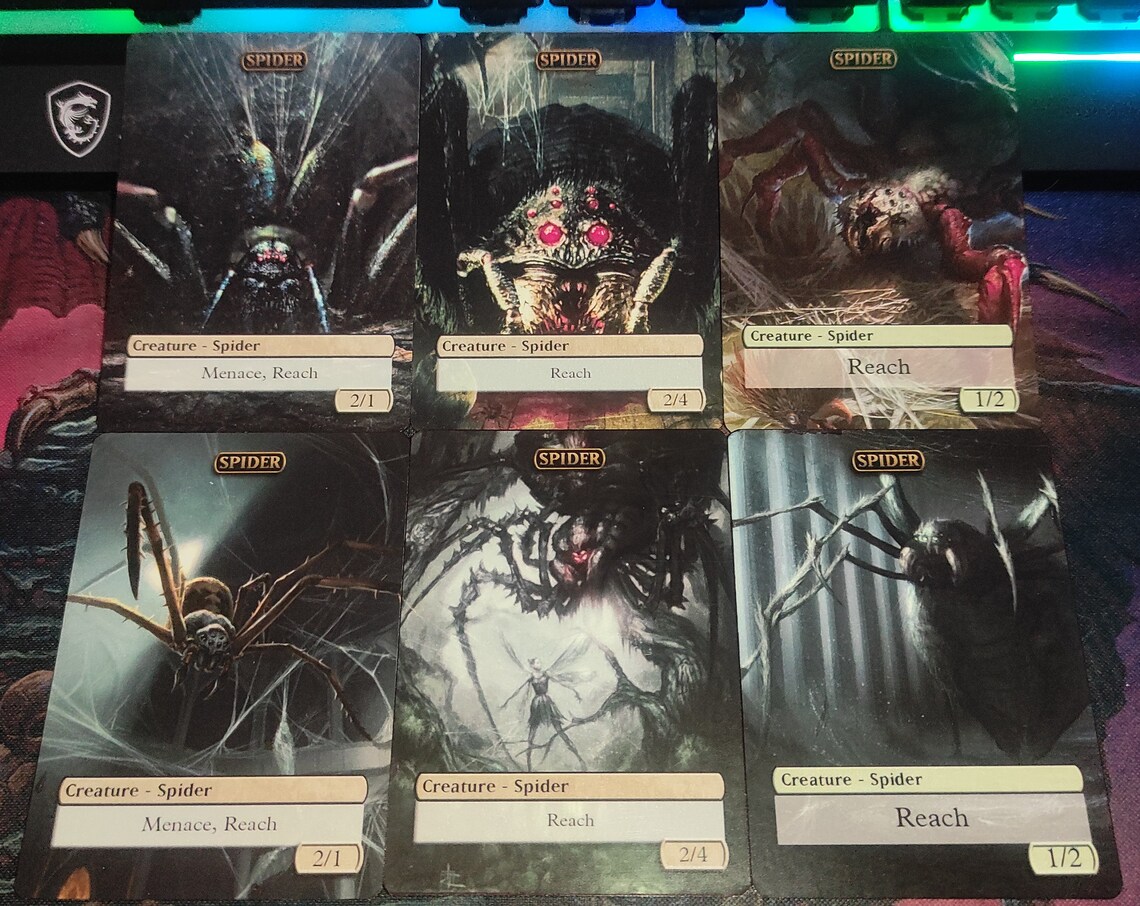 Mtg Spider 1/2 Token Alternative Art // Choose the Art! - for EDH ...